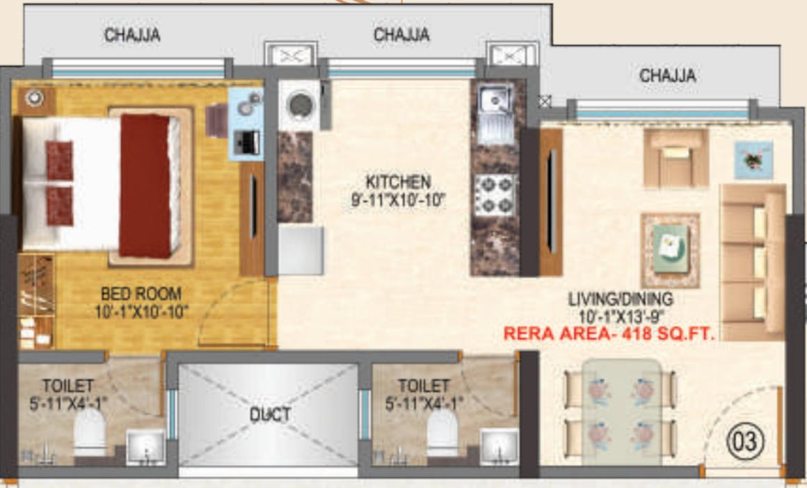 Swastik Emerald Floor Plan Vikhroli East, Mumbai