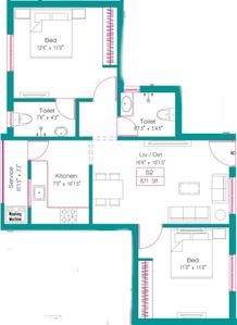 HP Palmera Garden Floor Plan Rajakilpakkam, Chennai