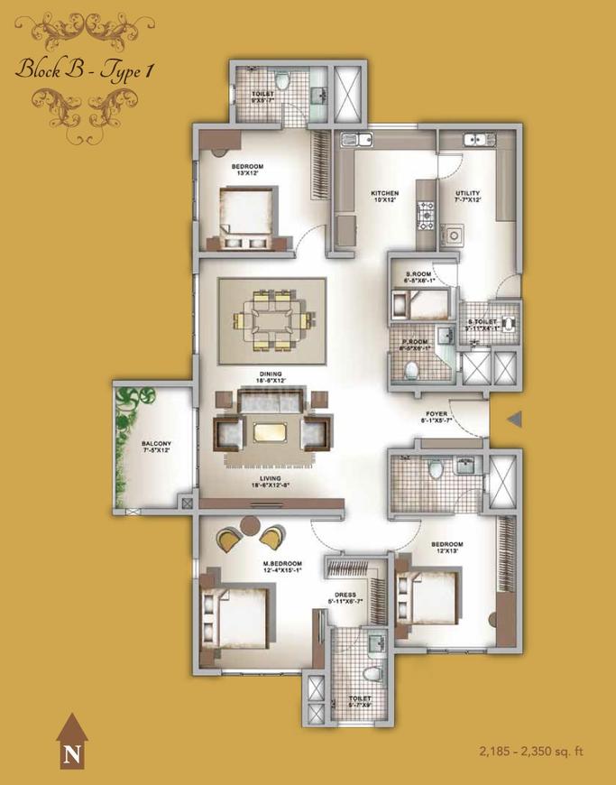 Legacy Eldora Floor Plan Agrahara Layout, Bangalore