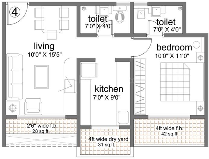 Mayuresh Group Residency Floor Plan Bhandup West, Mumbai