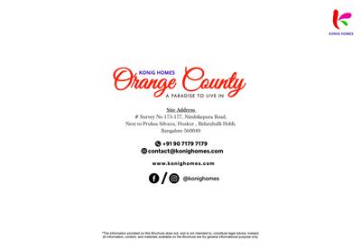 Konig Orange County in Whitefield, Bengaluru - Price, Reviews & Floor Plan