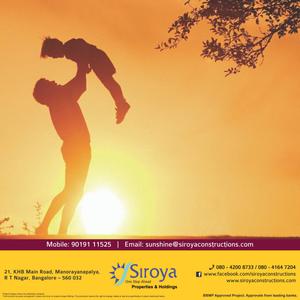 Siroya Sunshine in Hebbal, Bangalore - Price, Reviews & Floor Plan