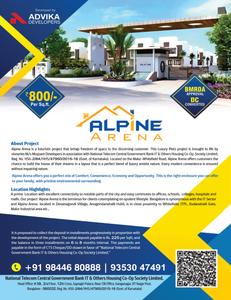 Advika Alpine Arena Brochure Marasandra, Bangalore