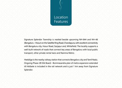 Signature Splendor in Chandapura, Bangalore - Price, Reviews & Floor Plan